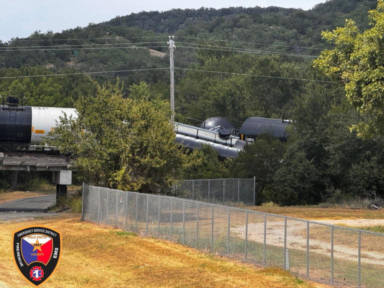 Train carrying possible hazardous materials derails in Texas, officials say