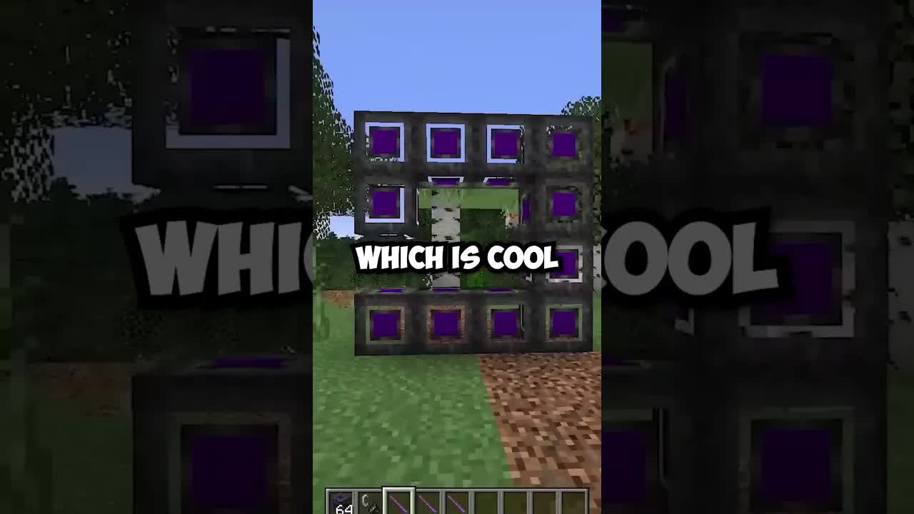Minecraft portal rotating horror!