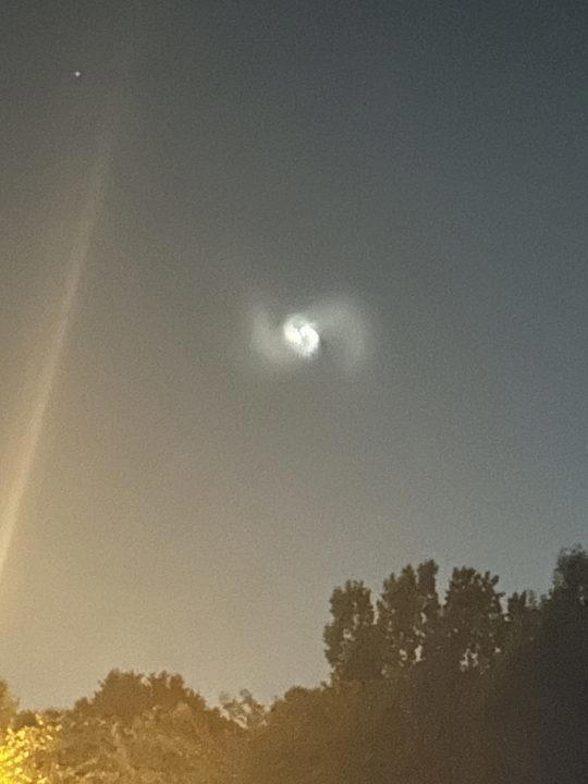 Spiral in the sky spotted over Pennsylvania