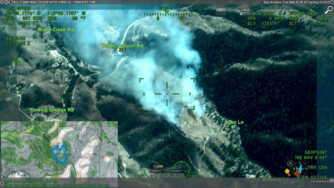 50-acre wildfire east of Boise quickly spreads, prompting evacuation orders