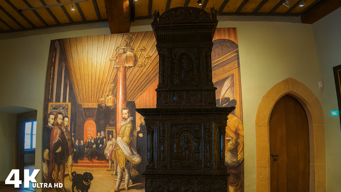 Dentro al Castello di Norimberga – Tour a piedi in Germania (4K)