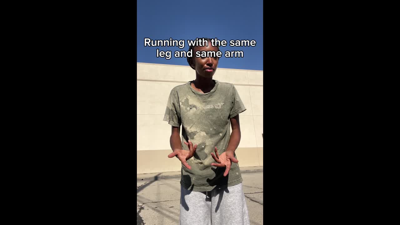 TikTok creator tests same arm–same leg running style, video hits 5 ...