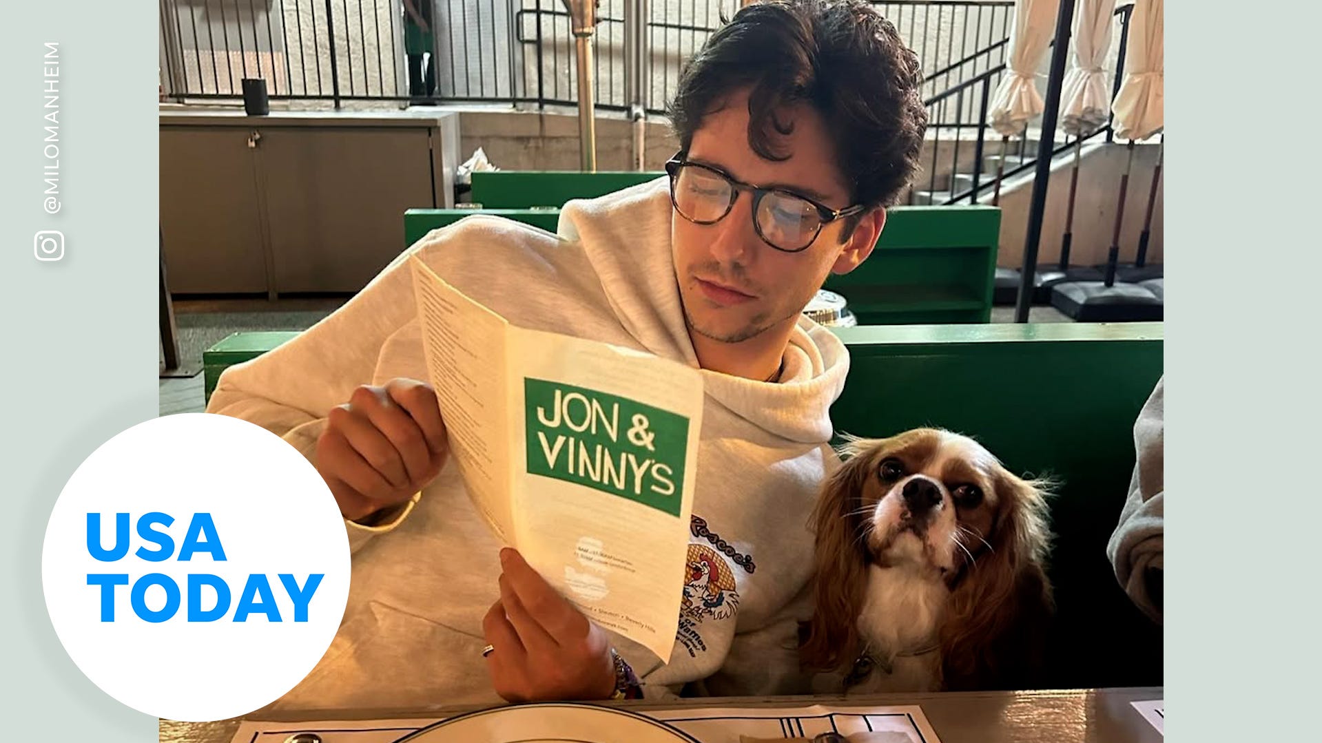 Milo Manheim talks about his dog Louie, a Cavalier Spaniel living his ...