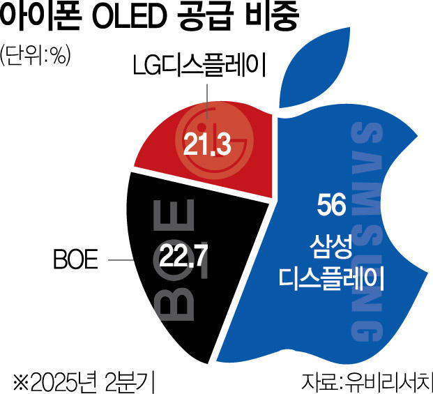 中 BOE OLED패널 15년간 美 수출 못한다