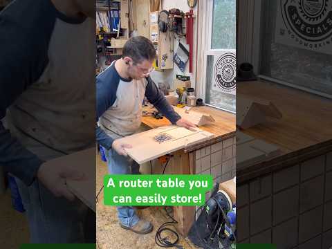 Portable plywood router table and fence with vacuum #diy #woodworking # ...
