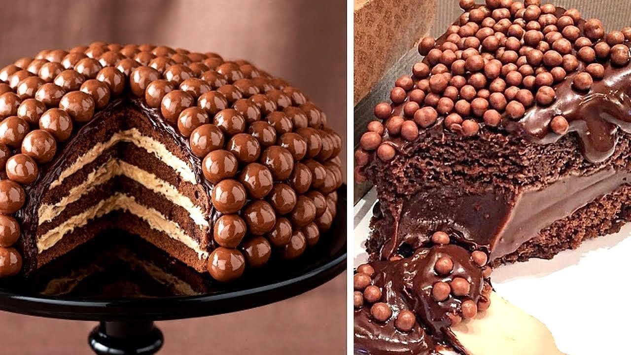 Gelaagde Chocoladeballetjestaart & Decadente Punt | Satisfying Cake ...