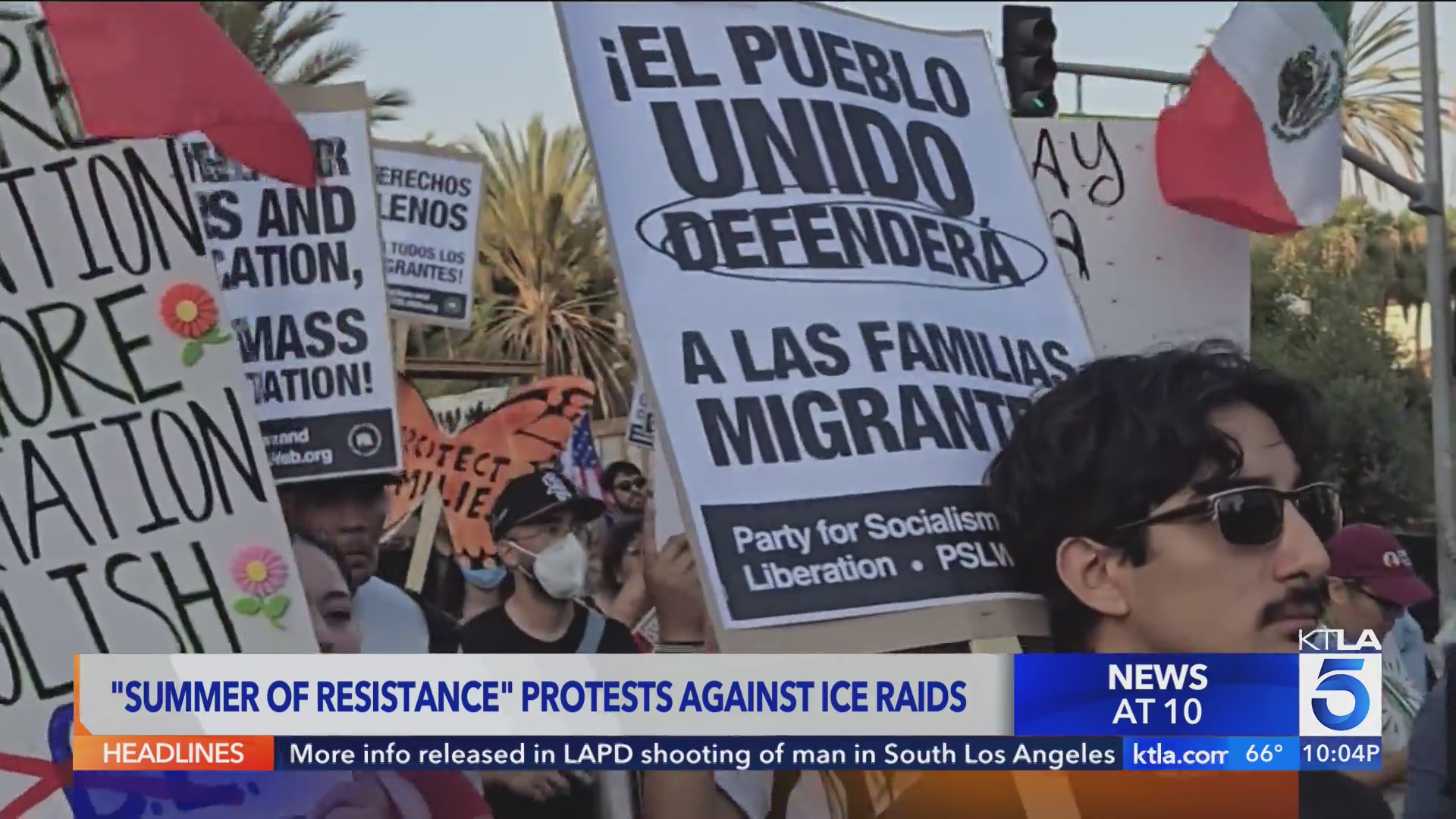 "Summer of Resistance" protest against ICE raids