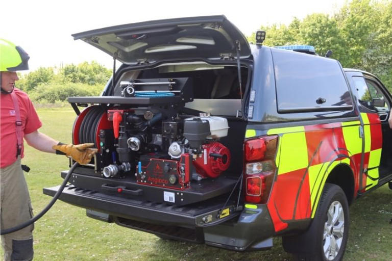 London fire brigade unveils new wildfire fighting kit
