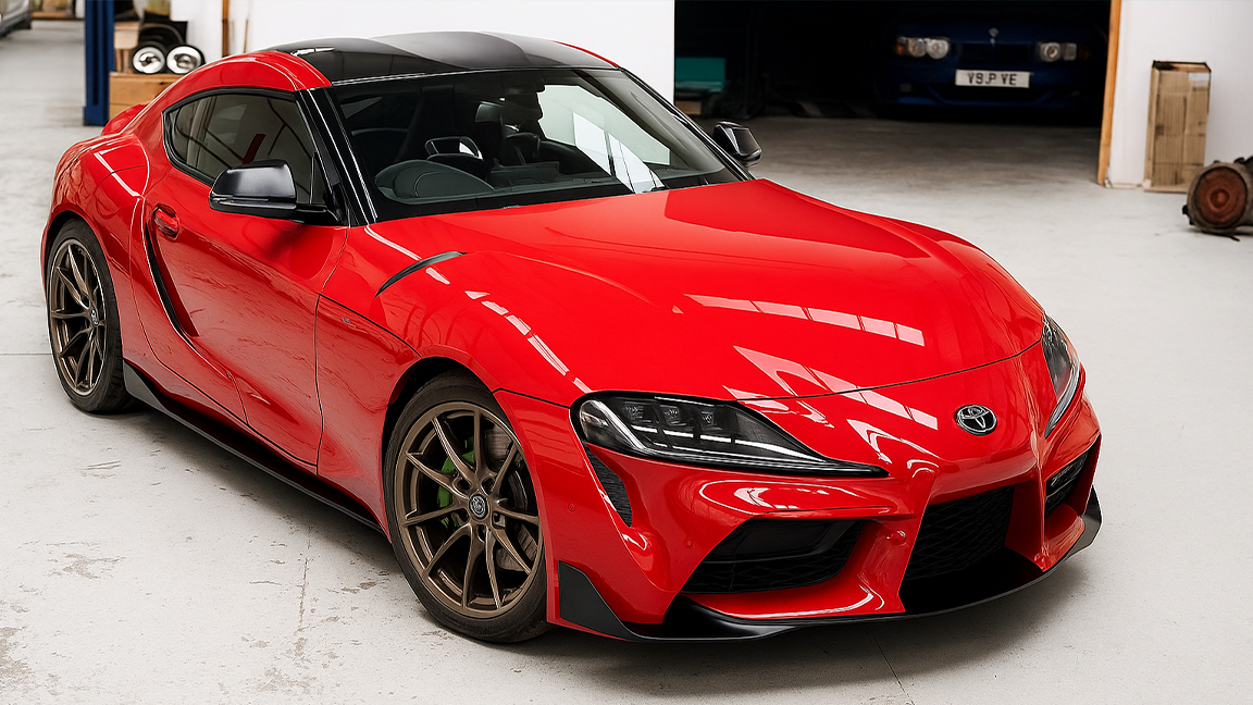 Toyota Supra RKP Carbon Fiber Roof Installation
