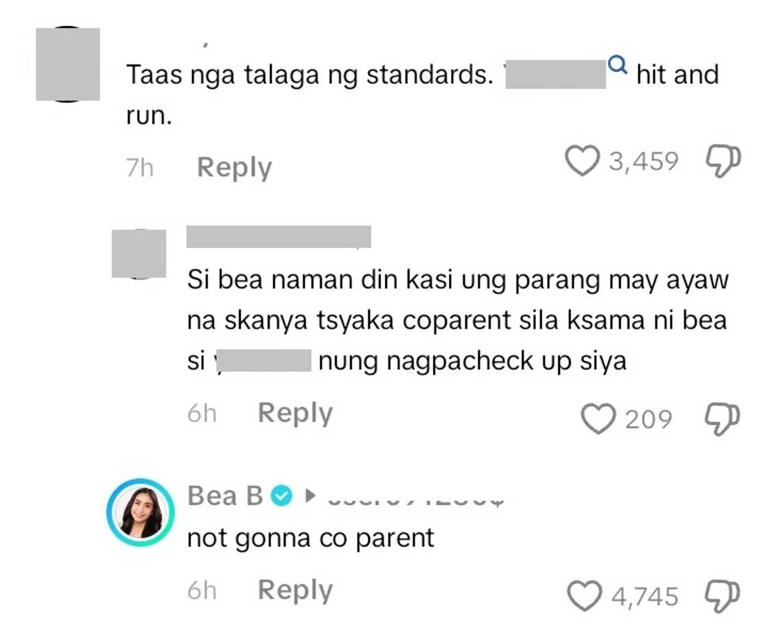 Bea Borres reacts to co-parenting speculations after pregnancy announcement