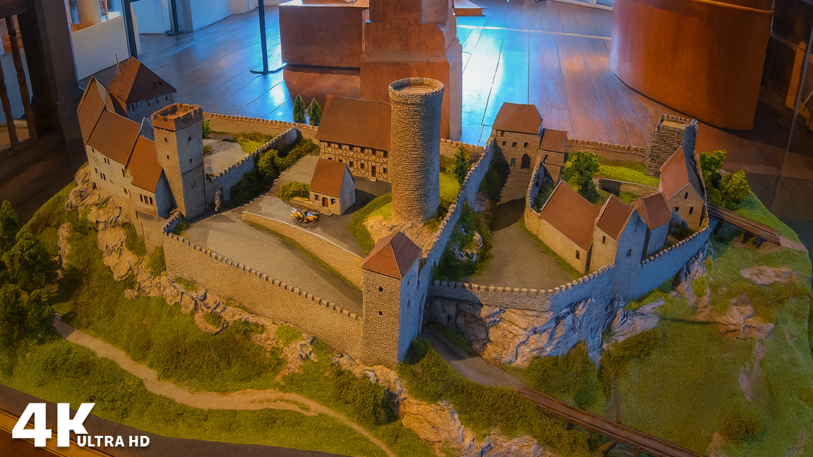 Wandeltour door de Burcht van Neurenberg in Duitsland (4K)