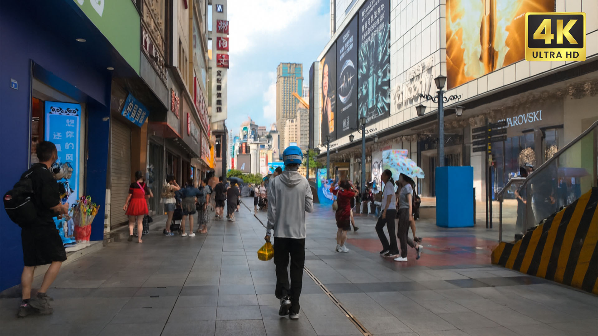 Stadtrundgang durch das lebhafte Chengdu, China in 4K