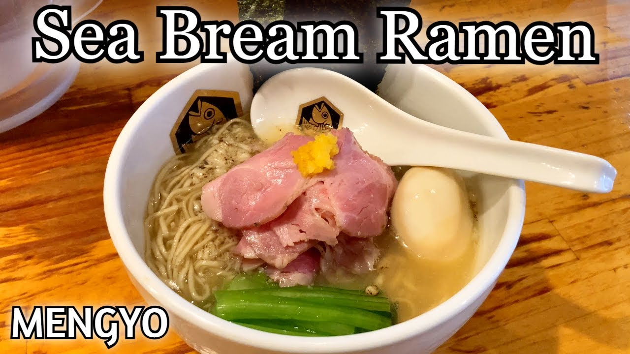 Super Fragrant Sea Bream Ramen at Mengyo in Kinshicho Tokyo