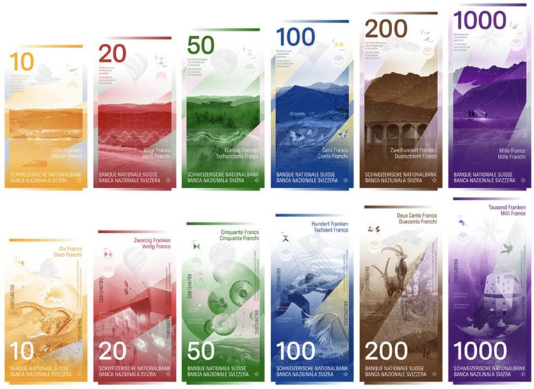 So könnten die neuen Schweizer Banknoten aussehen