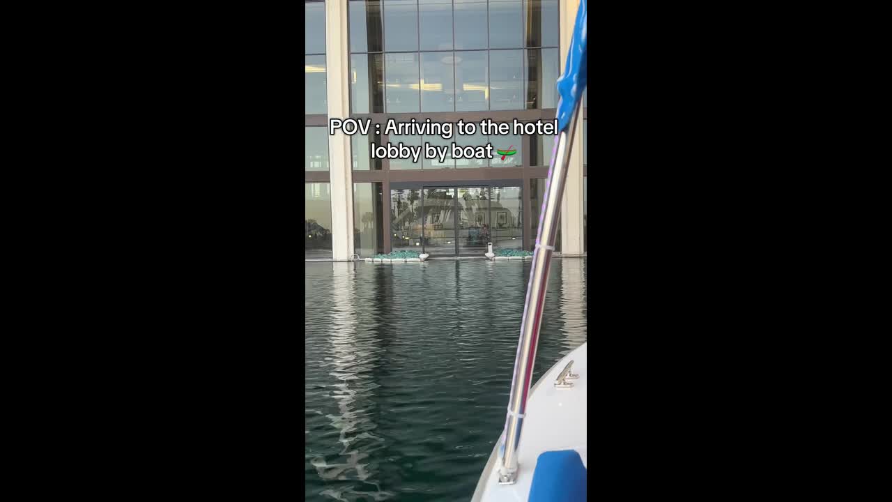 Serene boat arrival at JW Marriott Desert Springs, video surpasses 13 ...