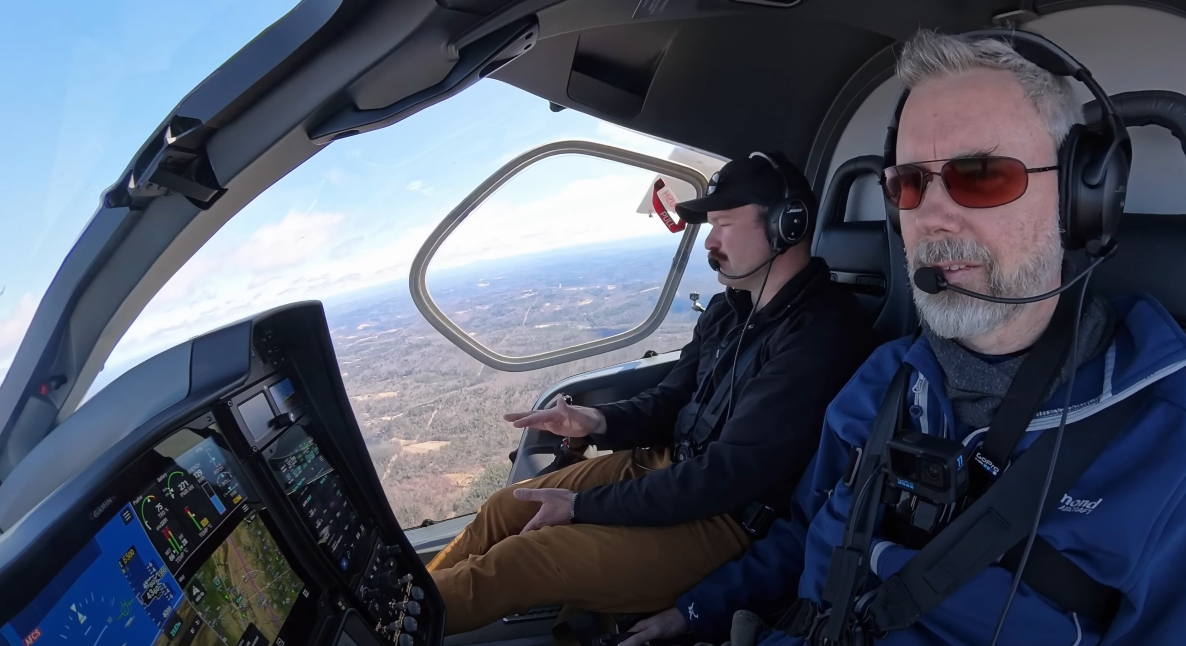Watch pilots apply precision techniques to keep control mid-flight