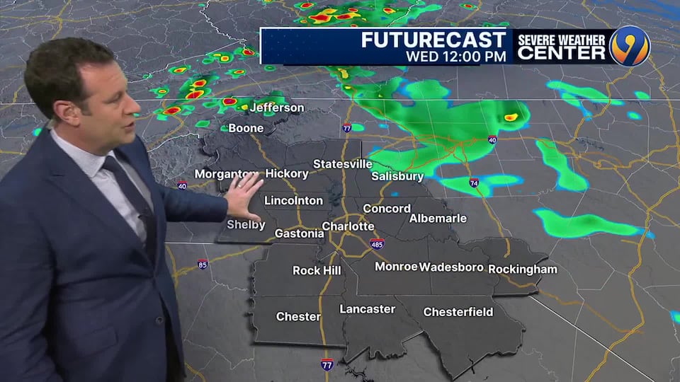 Wednesday morning's forecast with Meteorologist Keith Monday