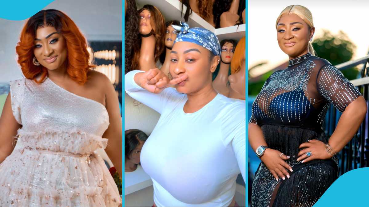 Ellen Kyei White: Kumawood actress looks beautiful, Flaunts her helix ...