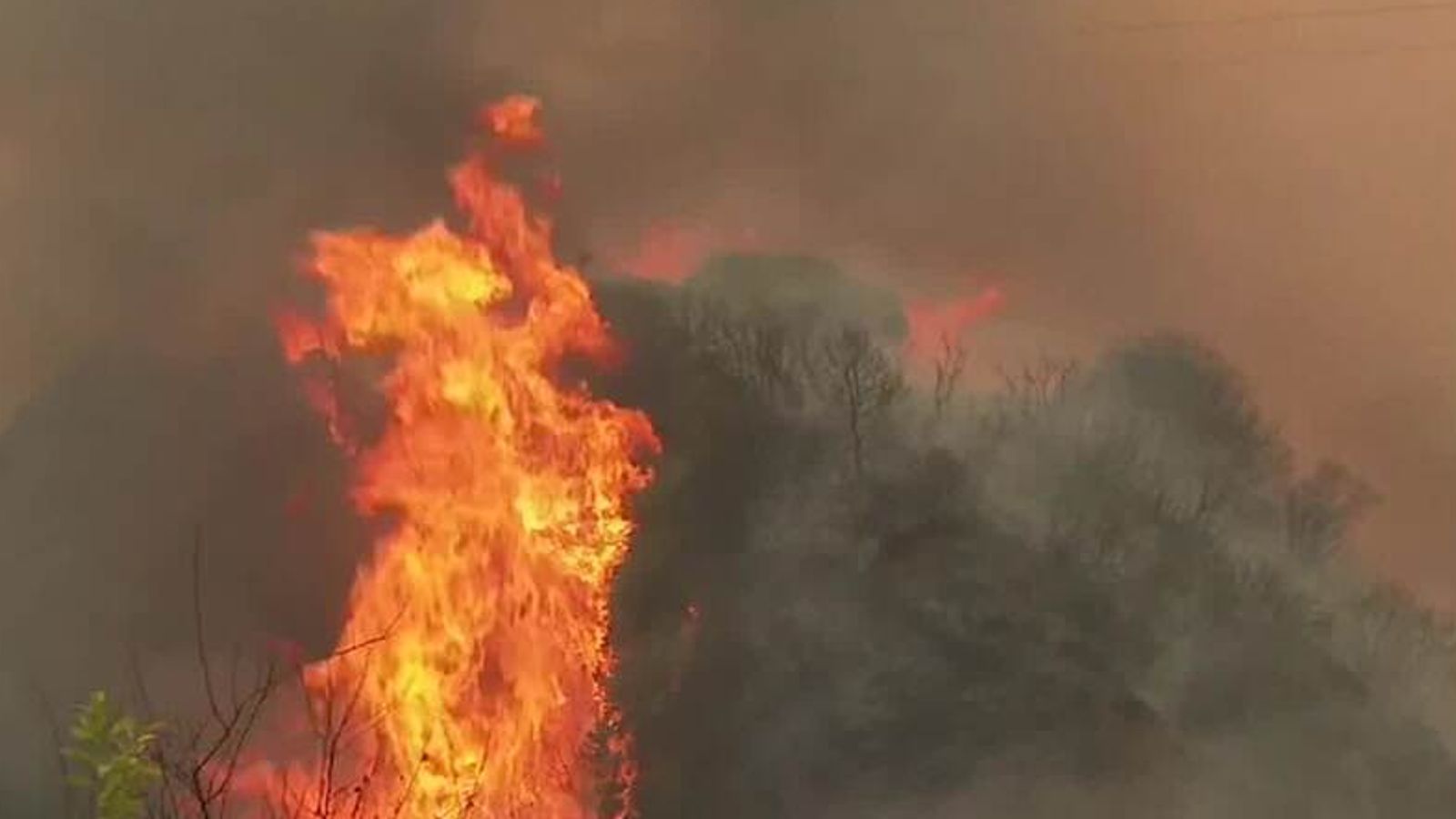 Crews battle against sweeping wildfires