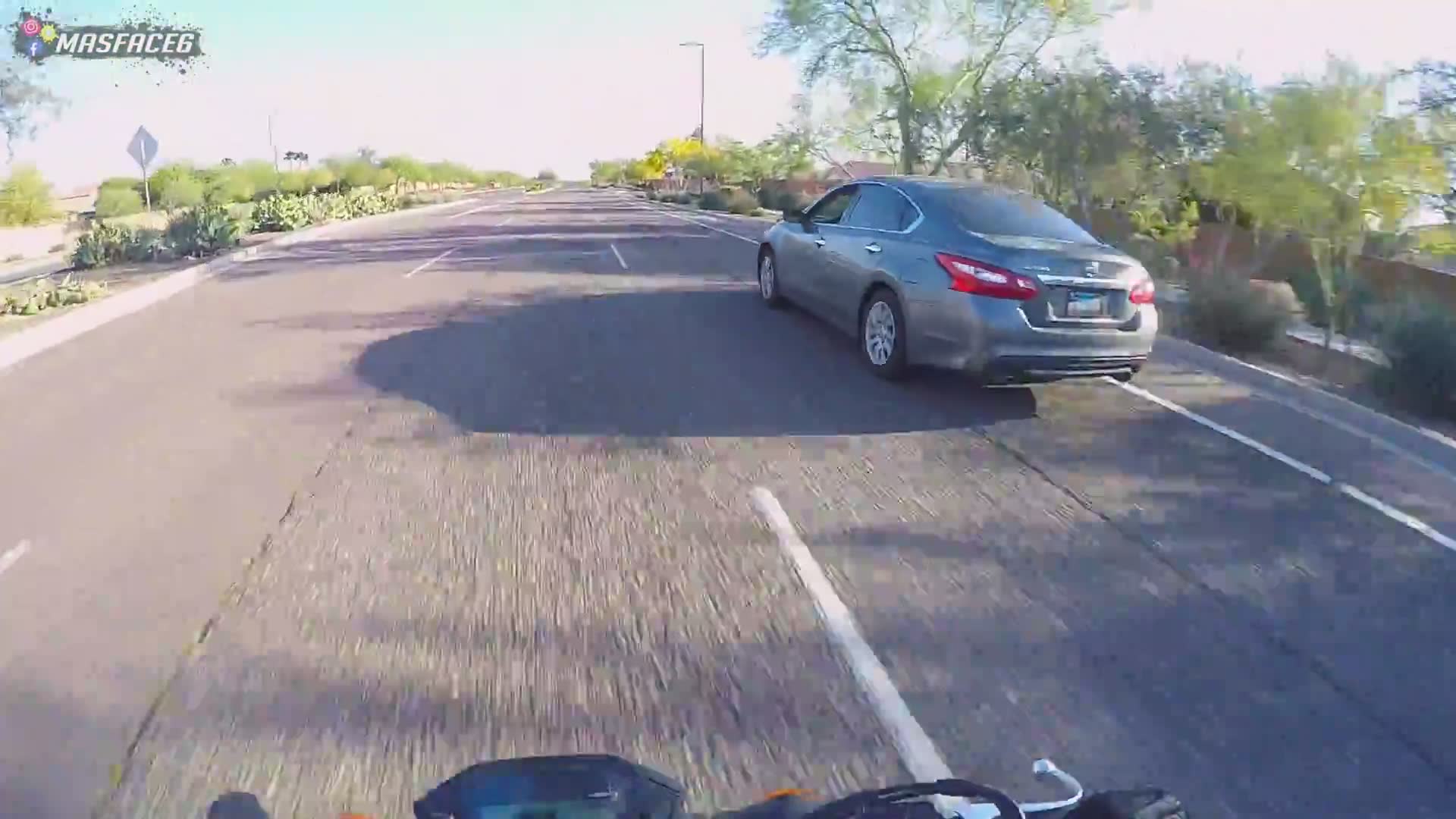 He stalled his Grom in traffic