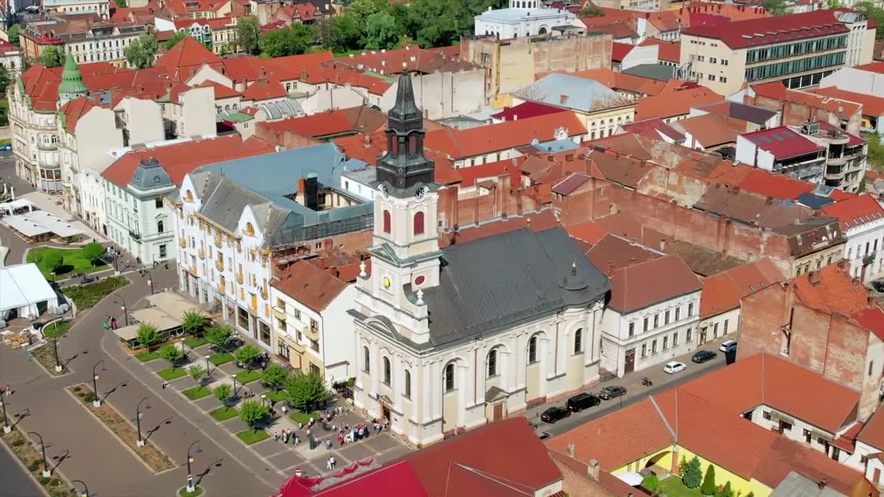 Drone Views of Oradea: Discover Romania's Architectural Gem