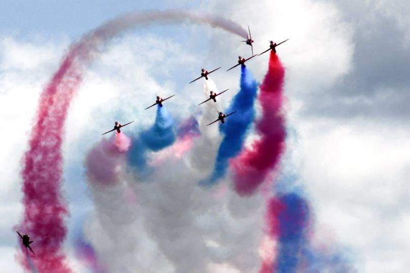 Falmouth Red Arrows today display times, viewing locations, restrictions
