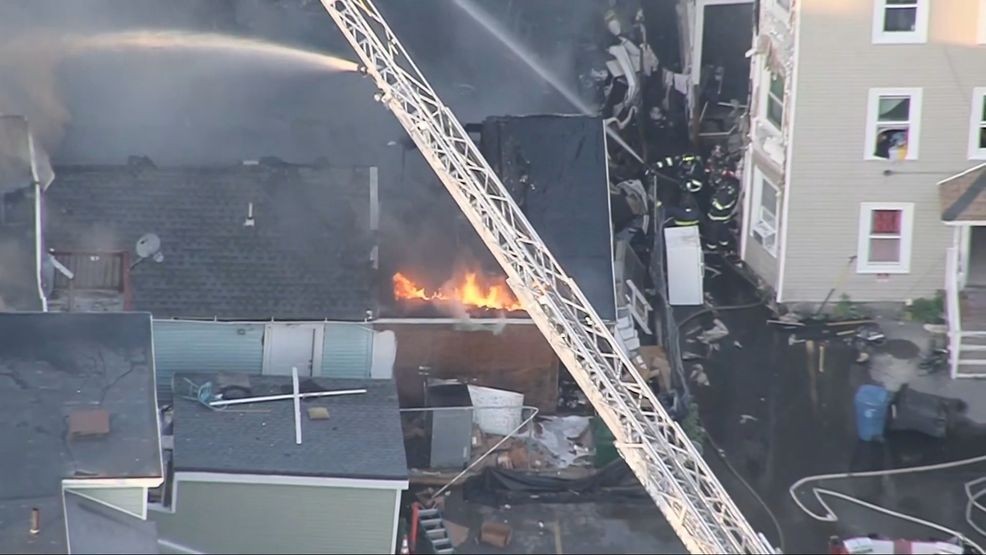 Firefighters battle with large blaze that spread in Lawrence, Massachusetts