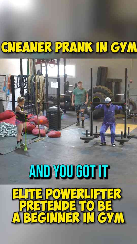 Cleaner Shows Off in the Gym: Anatoly Prank Video