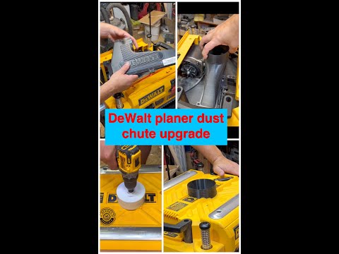 Aftermarket dust chute for the DeWalt 735 planer #woodworking # ...