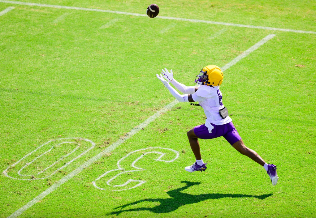 Wide receiver Barion Brown is looking to be a playmaker at LSU