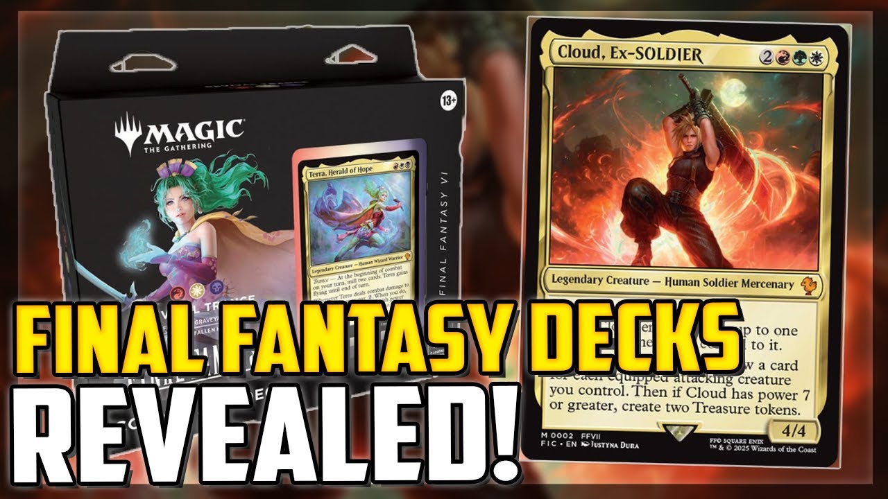 Final Fantasy Decks Revealed – Four New Precons for Magic The Gathering