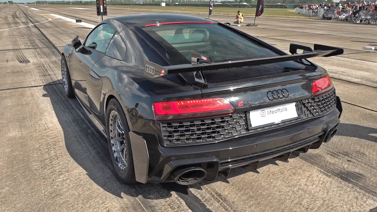 1500HP Twin Turbo Audi R8 – 1/2 Mile 0-320KM/H Accelerations