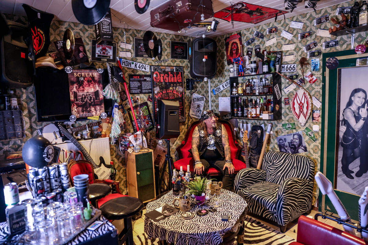 Bei Frank und Tanja Laux stecken die Wände voller Rock ’n’ Roll