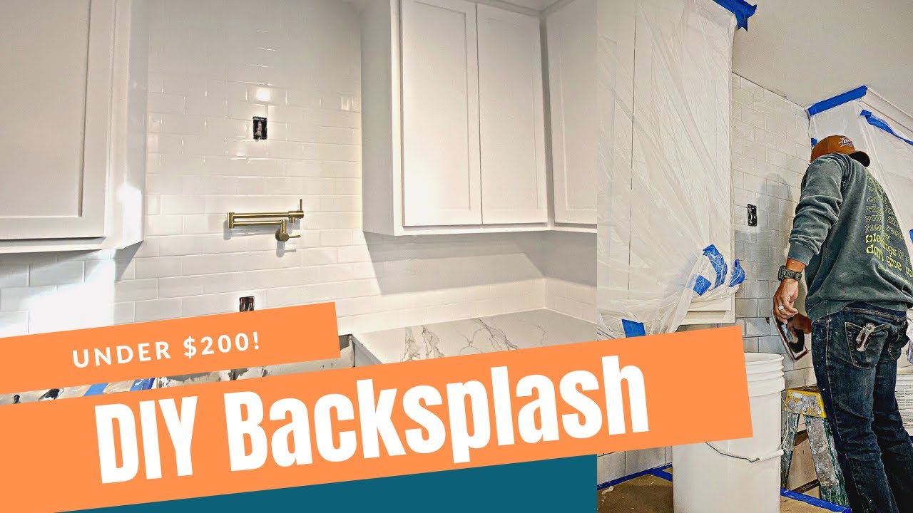 I Spent $200 on This Backsplash - DIY Subway Tile Backsplash | My Fixer ...