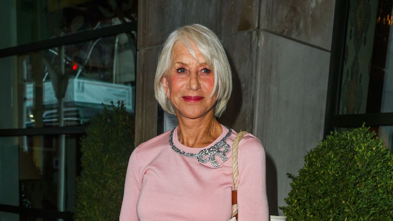 Powdery pinks are everywhere at the moment – and Helen Mirren's playful ...