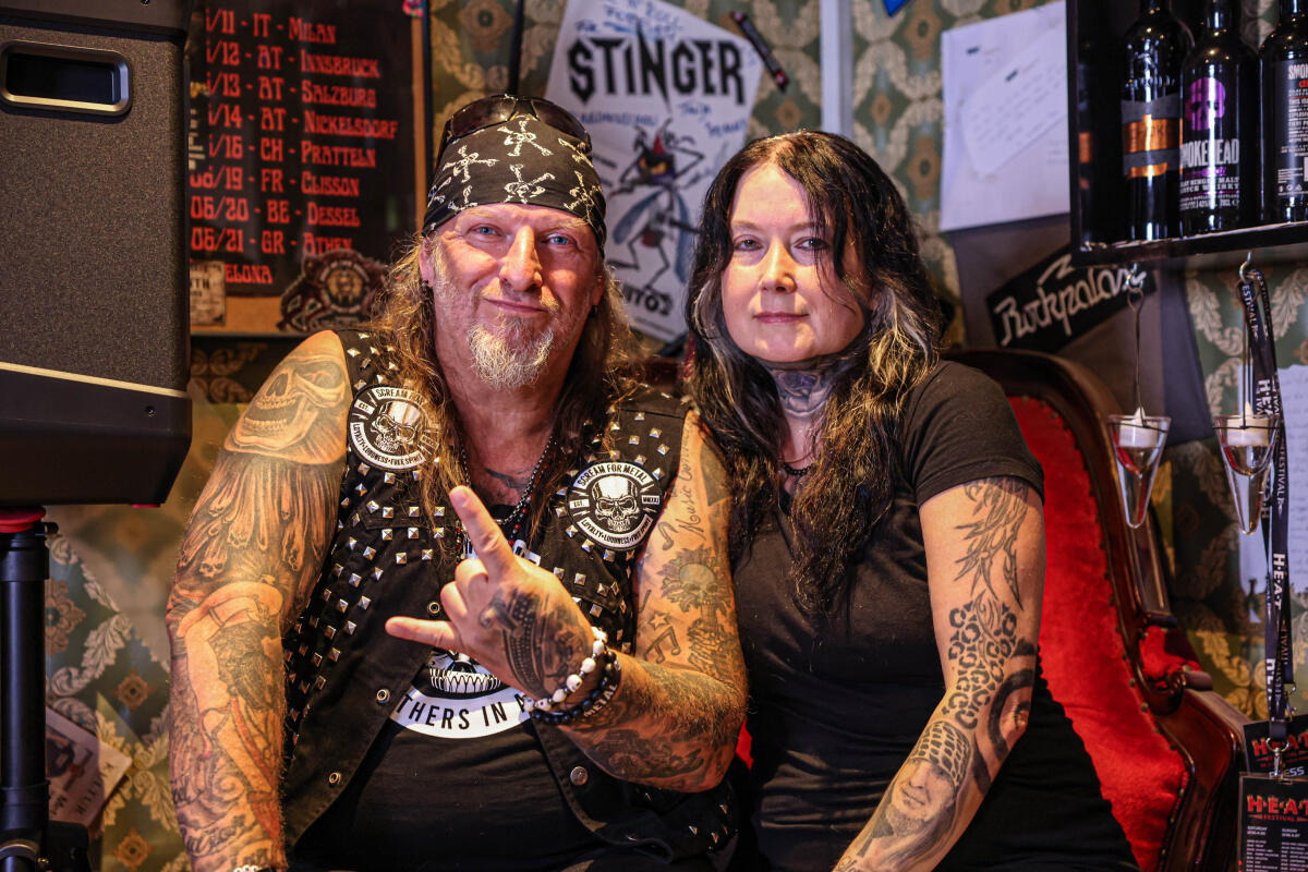 Bei Frank und Tanja Laux stecken die Wände voller Rock ’n’ Roll