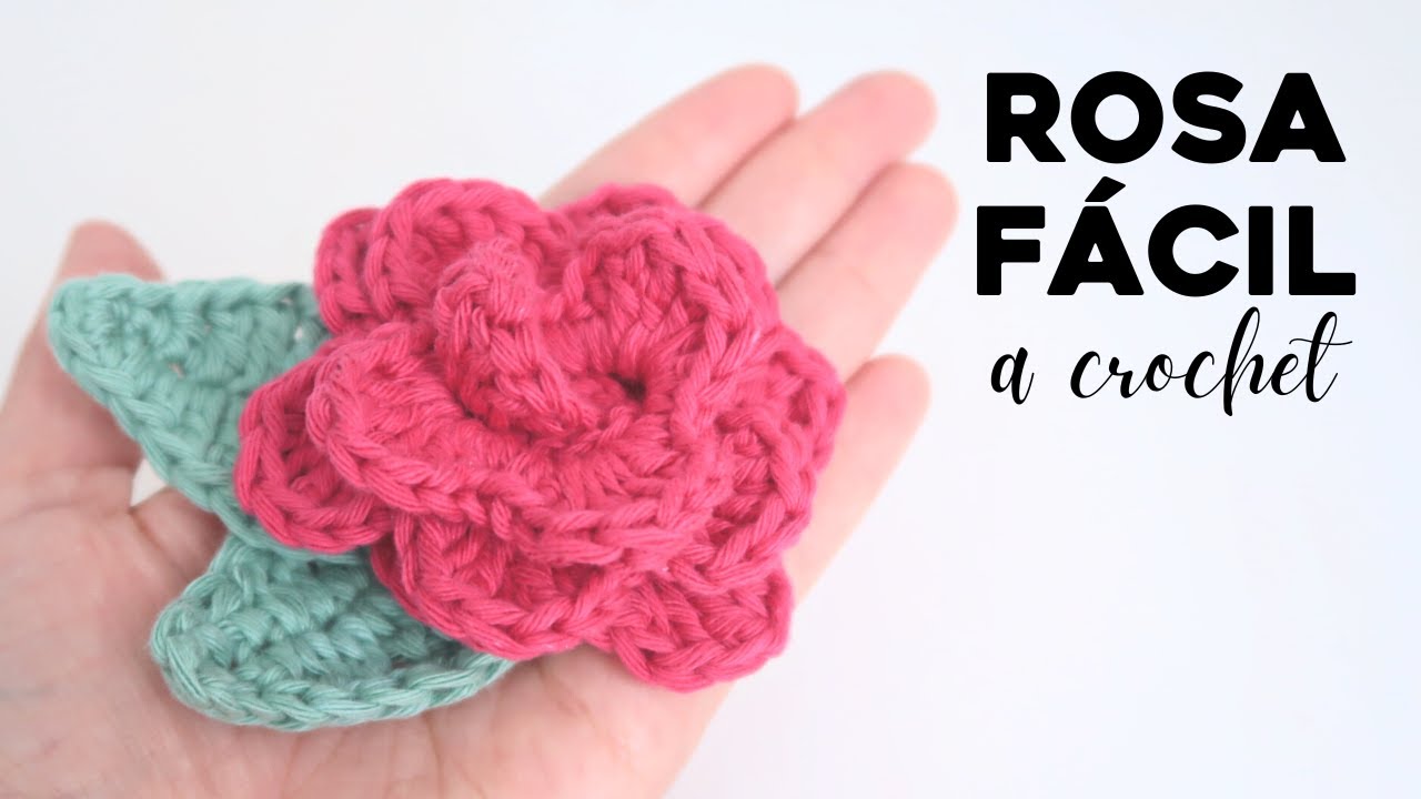 Cómo Tejer una Rosa Fácil a Crochet | Tutorial Paso a Paso