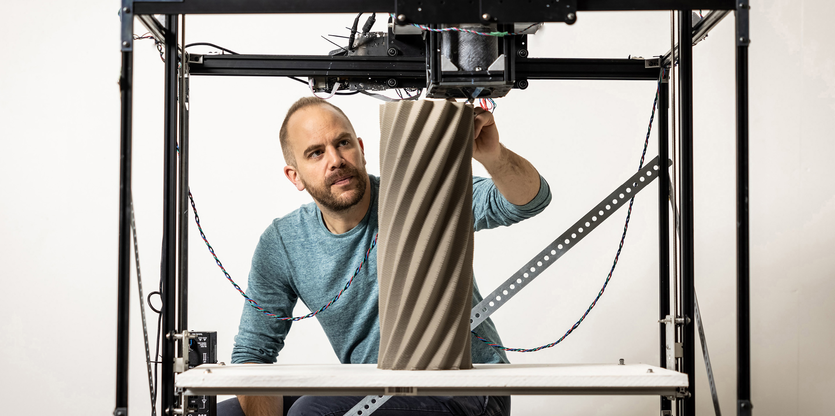 In an ambitious show, architects 3D print the world