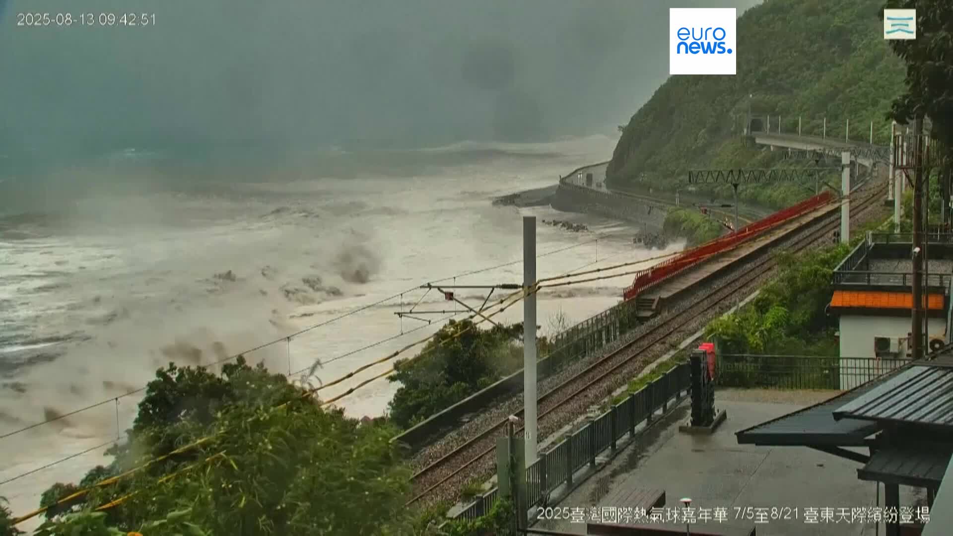 Thousands of people evacuated in Taiwan as Typhoon Podul makes landfall