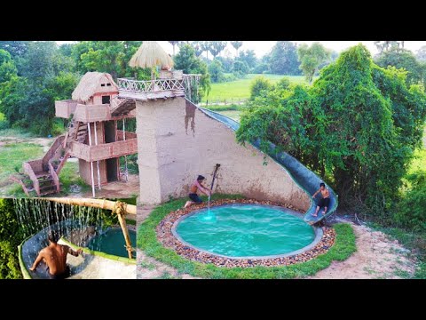 Building the Ultimate Villa with Waterslide to Secret Pool