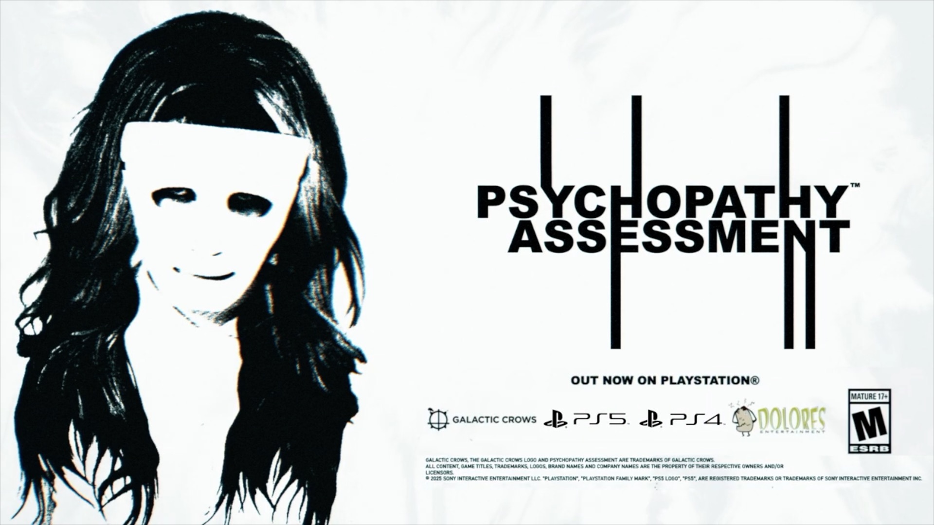 Psychopathy Assessment Official Console Launch Trailer