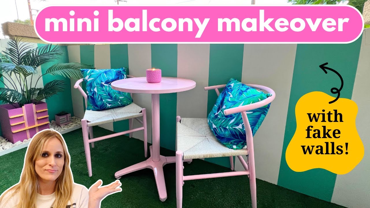 Design a vibrant Miami-inspired balcony for your rental space