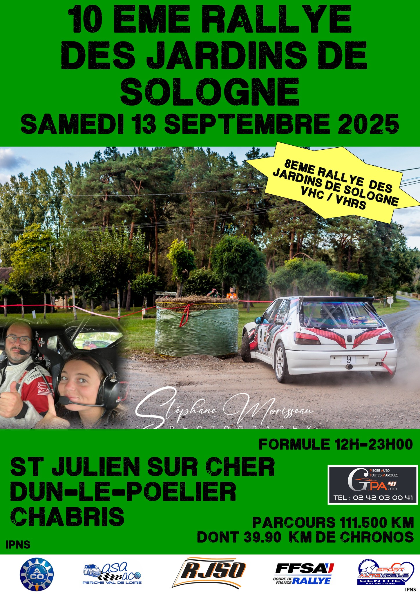 Liste des engagés Rallye des Jardins de Sologne 2025