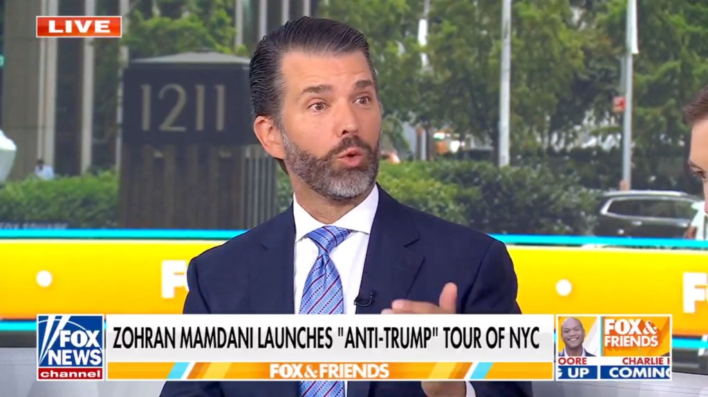 Donald Trump Jr. jokes Mamdani will be ‘great’ because he will force ...