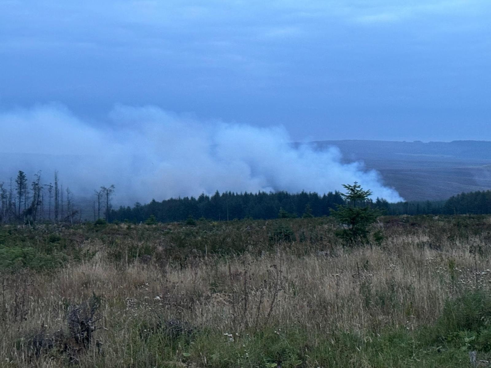 Major fire spreads near RAF base in Yorkshire moors