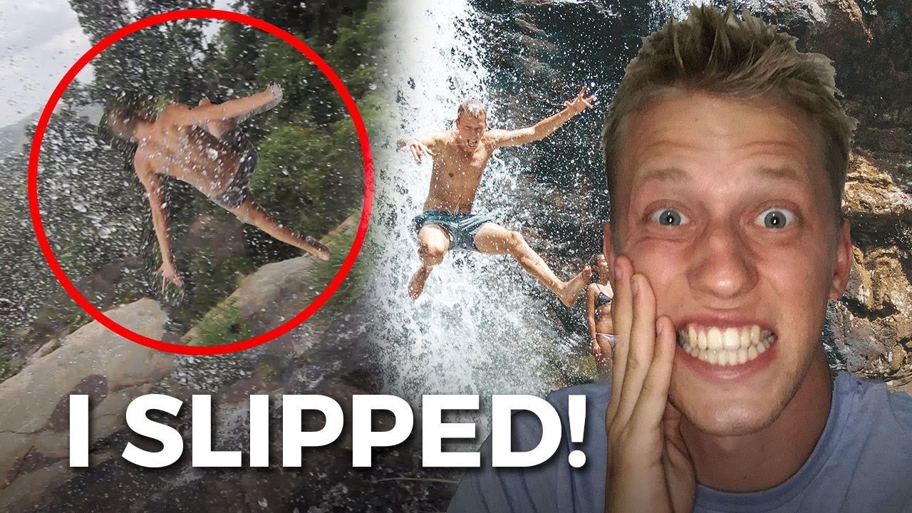 FALLING OFF DIYALUMA FALLS SRI LANKA! VLOG 46