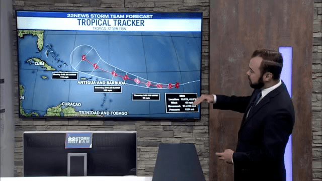 Tropical Storm Erin tracker as it heads towards the East Coast