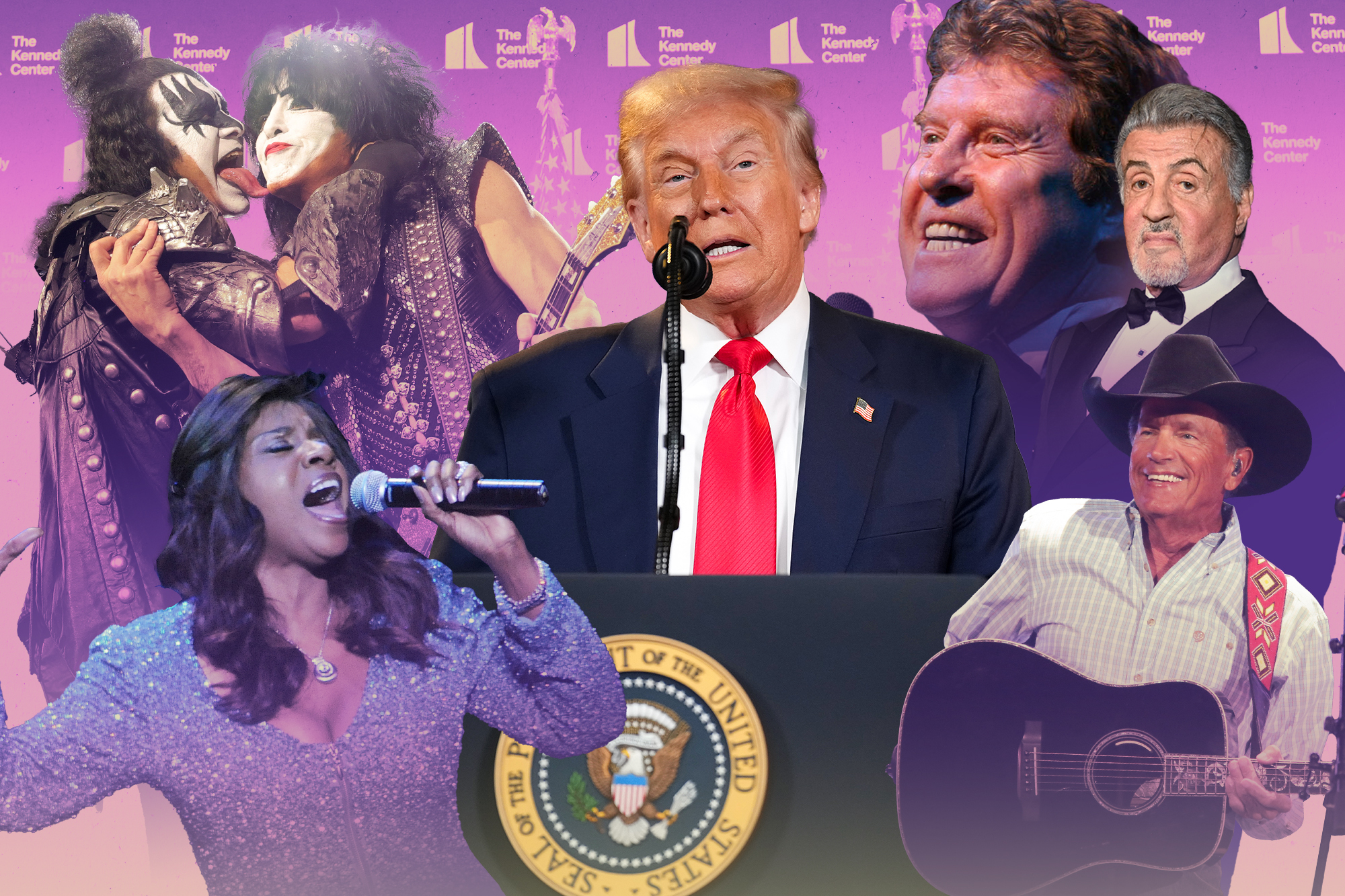 Trump announces George Strait, Sylvester Stallone, Michael Crawford ...