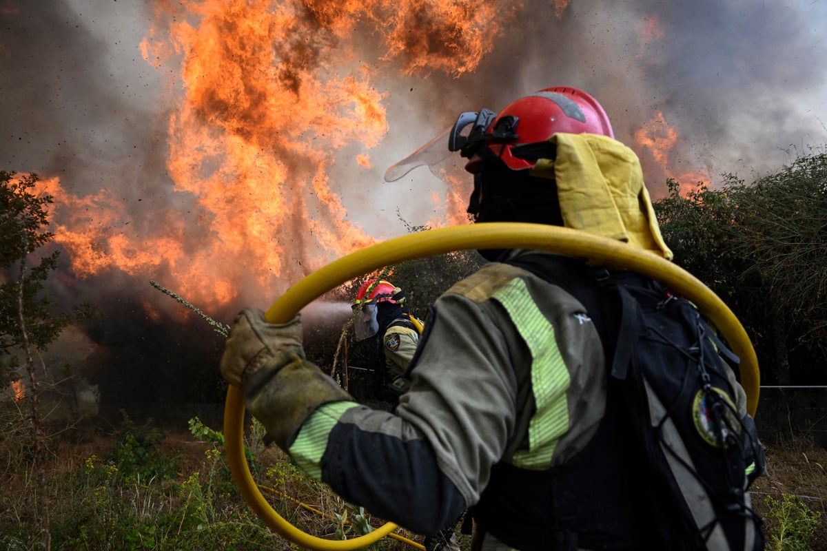 Thousands evacuated as Spanish wildfires rage in 45C heat
