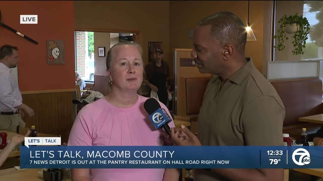7 News Detroit out at The Pantry in Clinton Township for Let's Talk